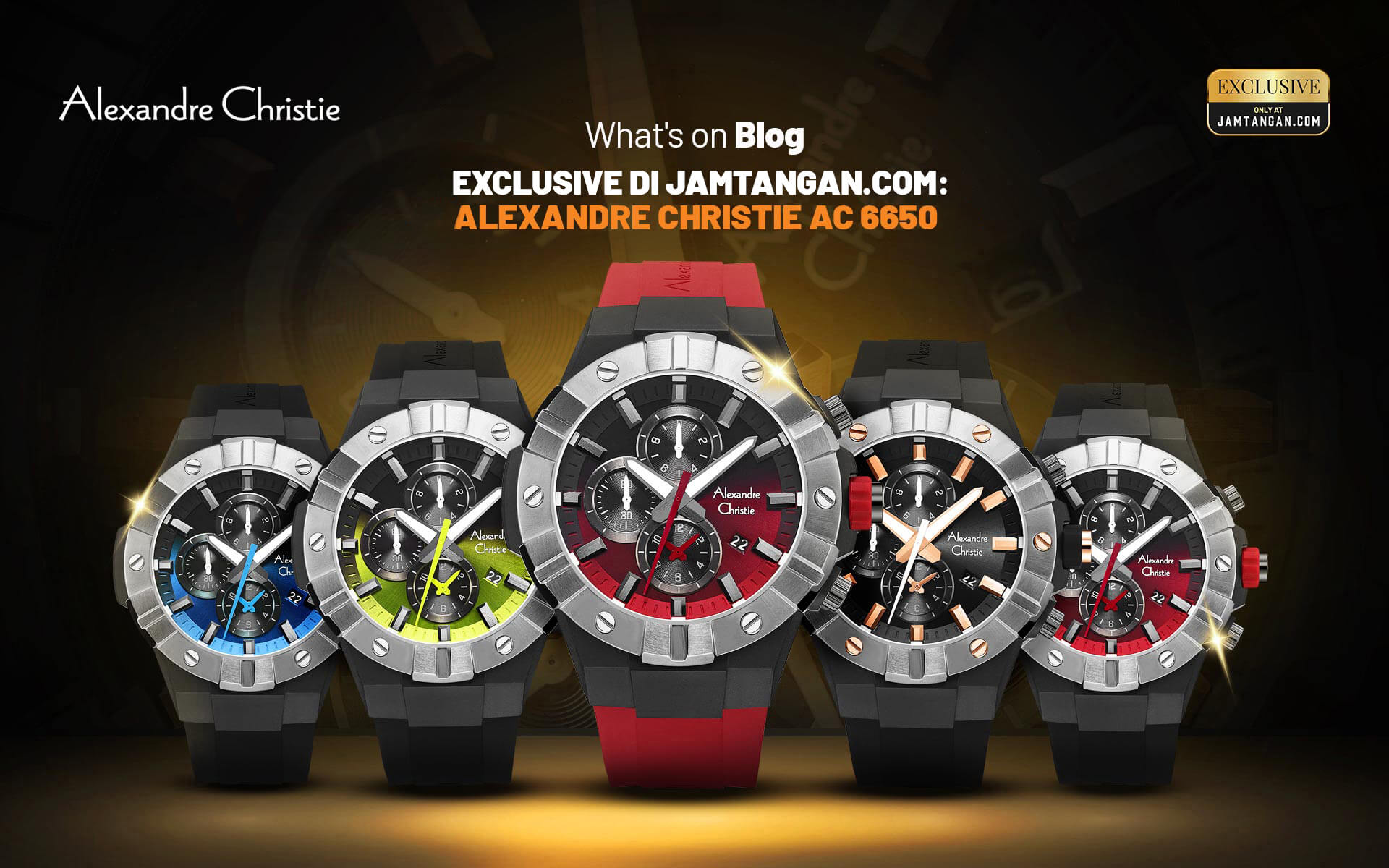 Exclusive Cuma di Jamtangan.com! Alexandre Christie AC 6650 dengan ...
