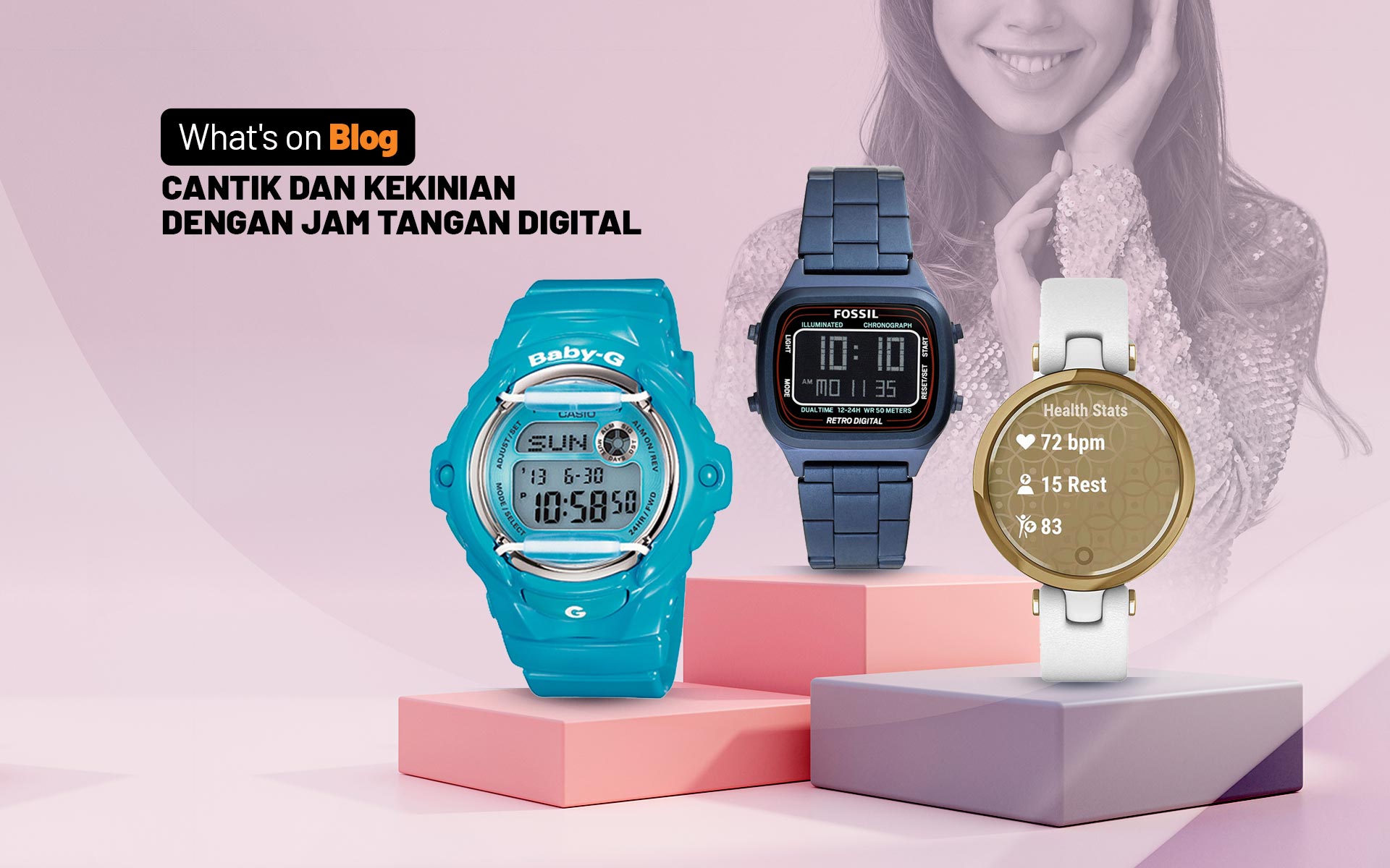 10 Jam Tangan Digital Wanita Paling Stylish Buat Upgrade Penampilan ...