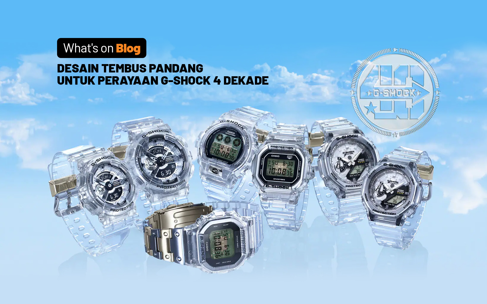 G-Shock Rilis Seri Clear Remix Untuk Anniversary ke-40! - Blog Jamtangan.com