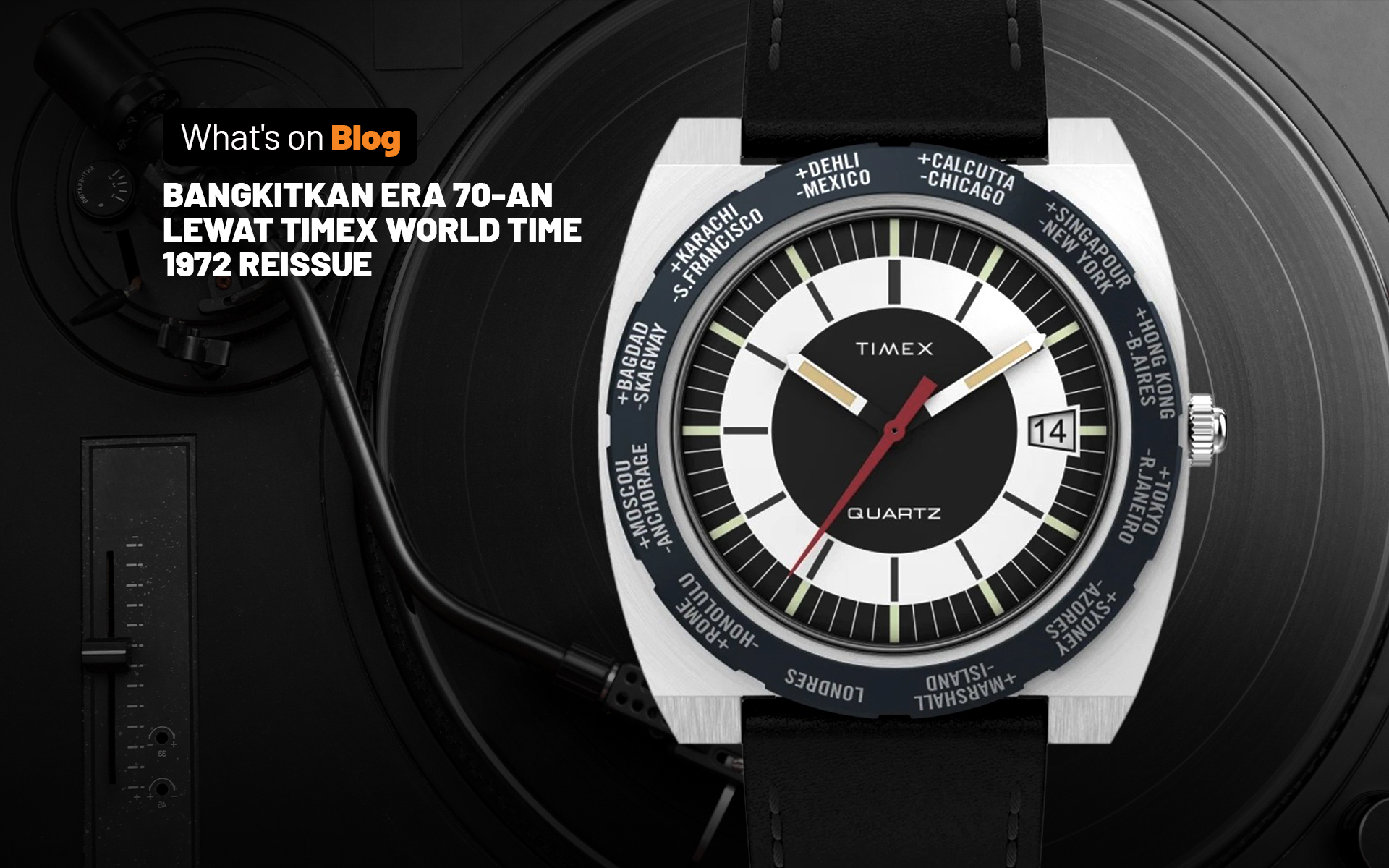 Timex World Time 1972 Reissue Bawa Desain Ikonis Tahun 1970-an - Blog ...