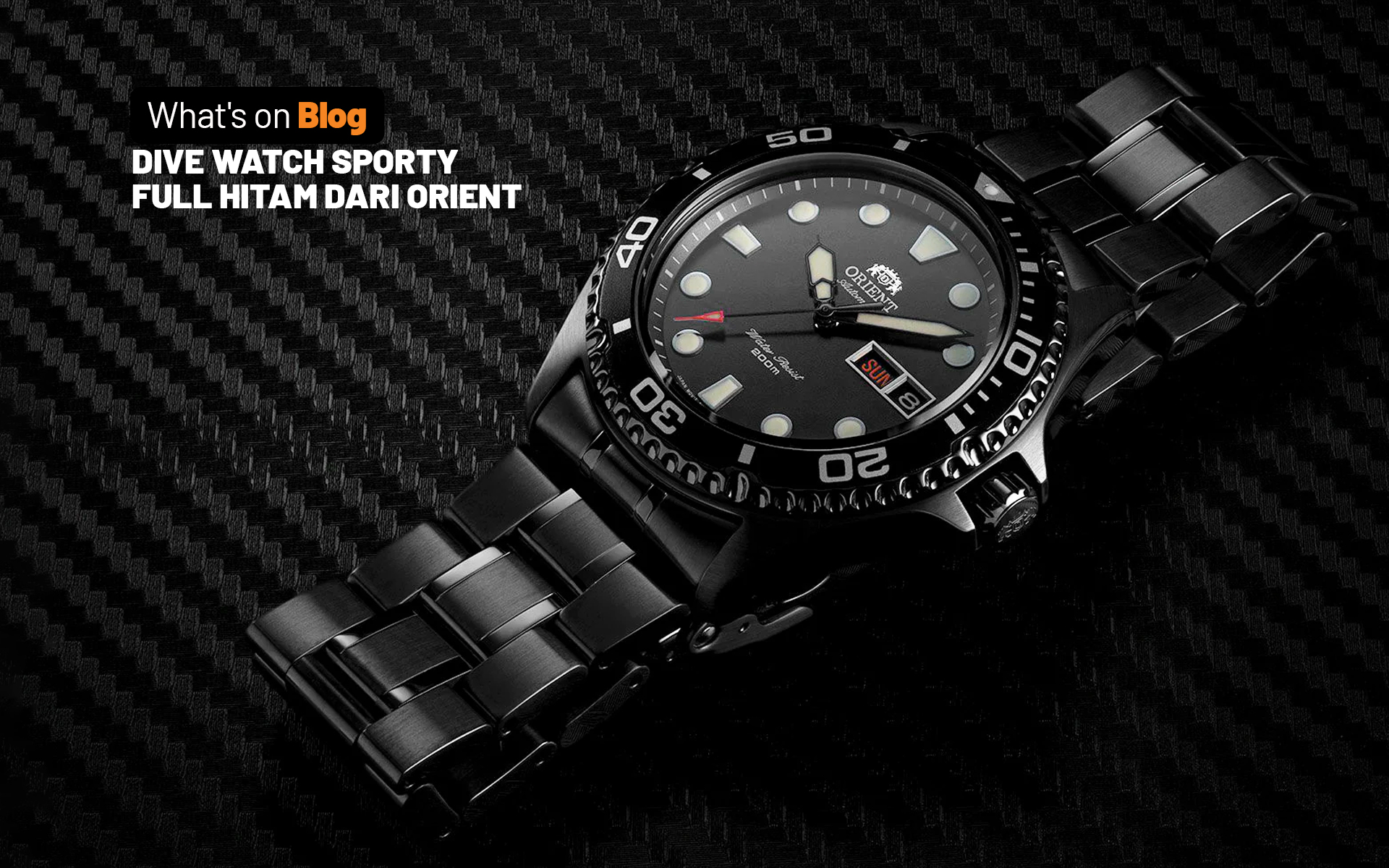 Orient Ray Raven II Dive Watch Sporty Serba Hitam yang Terjangkau ...