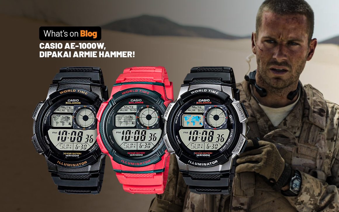 Review Casio AE-1000W, Pernah dipakai Armie Hammer di Film Mine - Blog Jamtangan.com