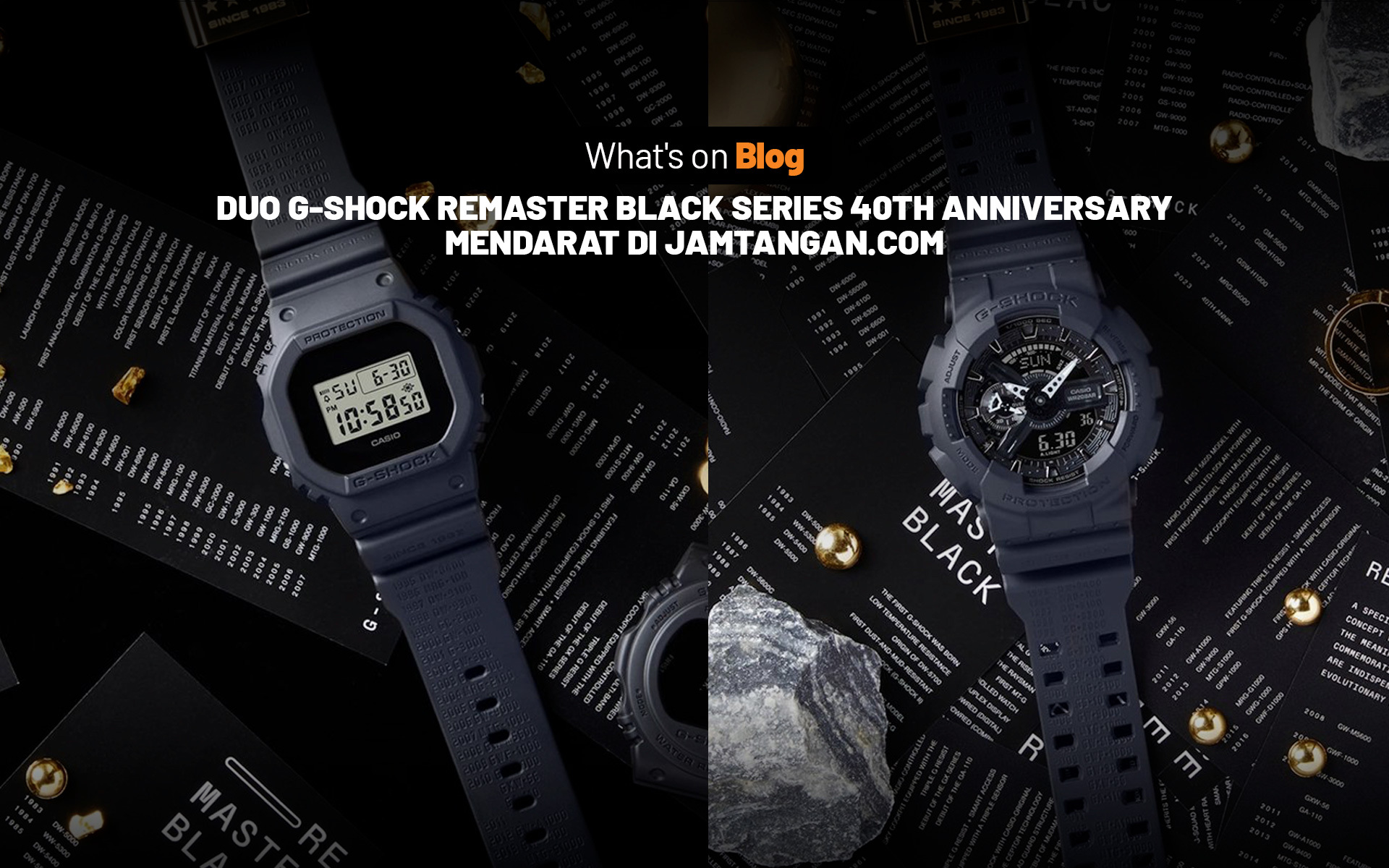 Duo G-Shock Remaster Black 40th Anniversary Sudah Mendarat di Jamtangan.com, Intip Review-nya di ...