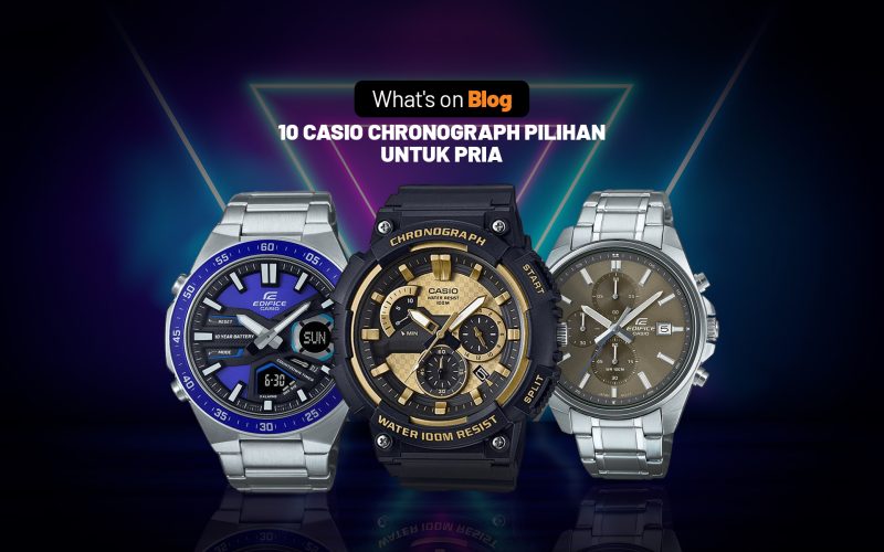10 Casio Chronograph untuk Pria Gagah, Ada yang Under Sejuta! - Blog Jamtangan.com