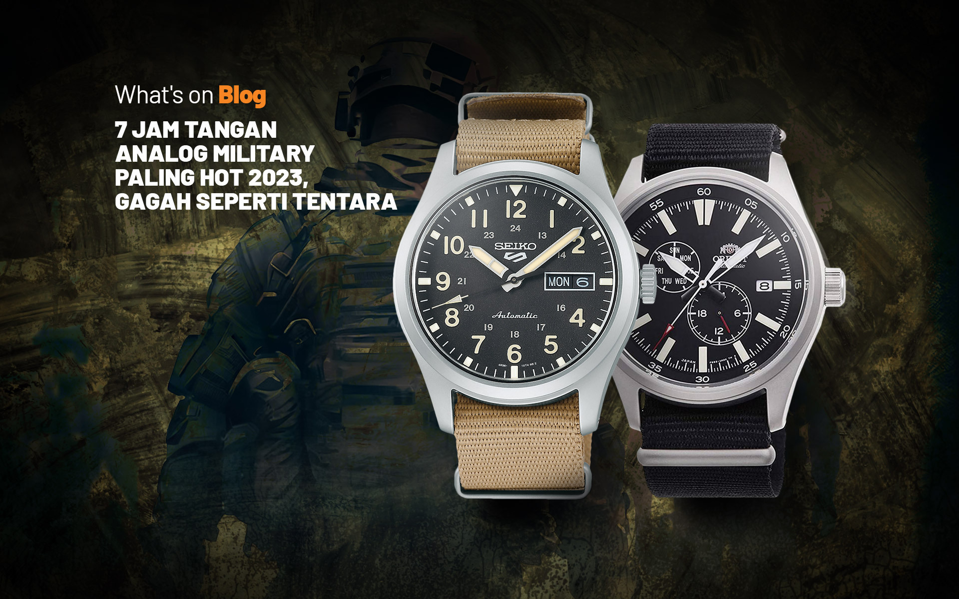7 Jam Tangan Analog Military Paling Hot 2023, Siap Gagah Bak Militer - Blog Jamtangan.com