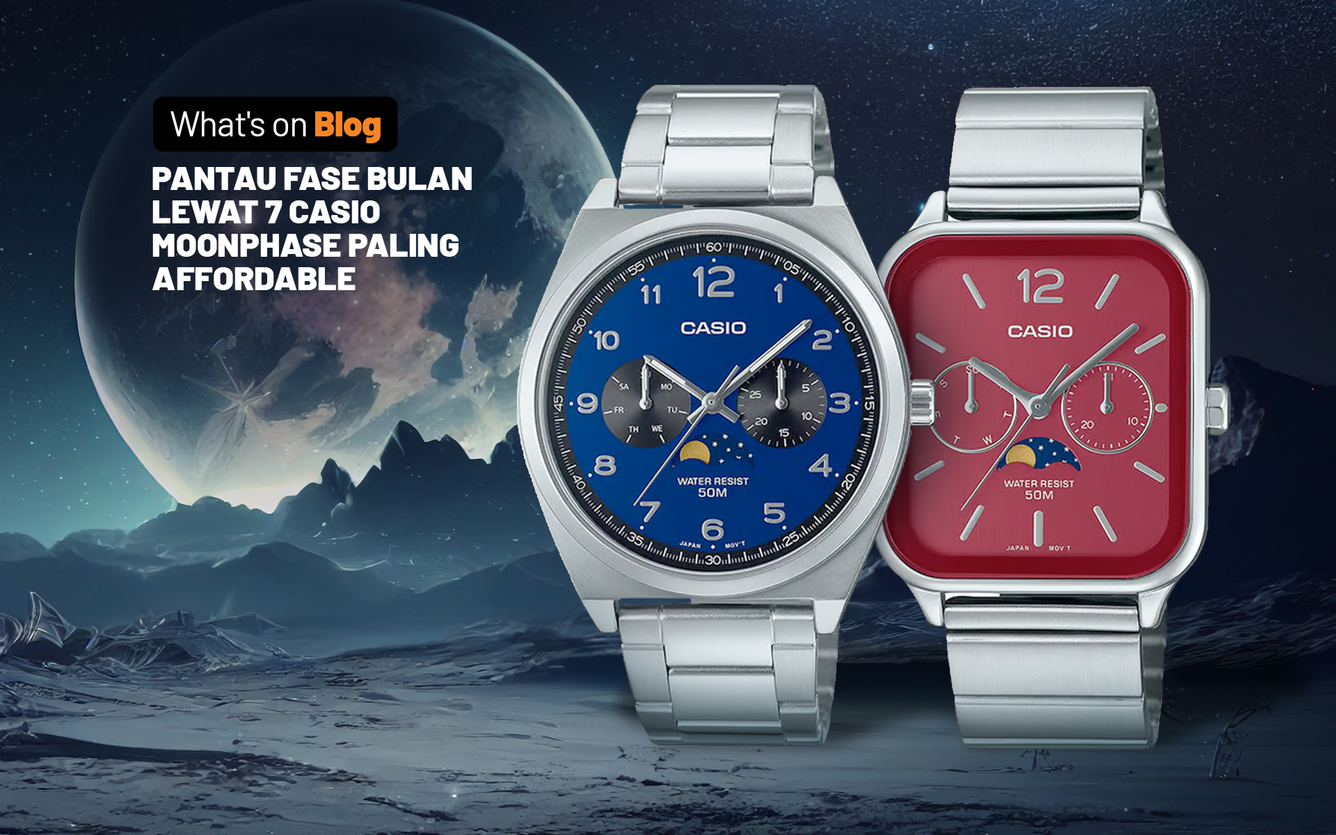 Pantau Fase Bulan di 7 Jam Tangan Casio Moonphase Terjangkau - Blog Jamtangan.com