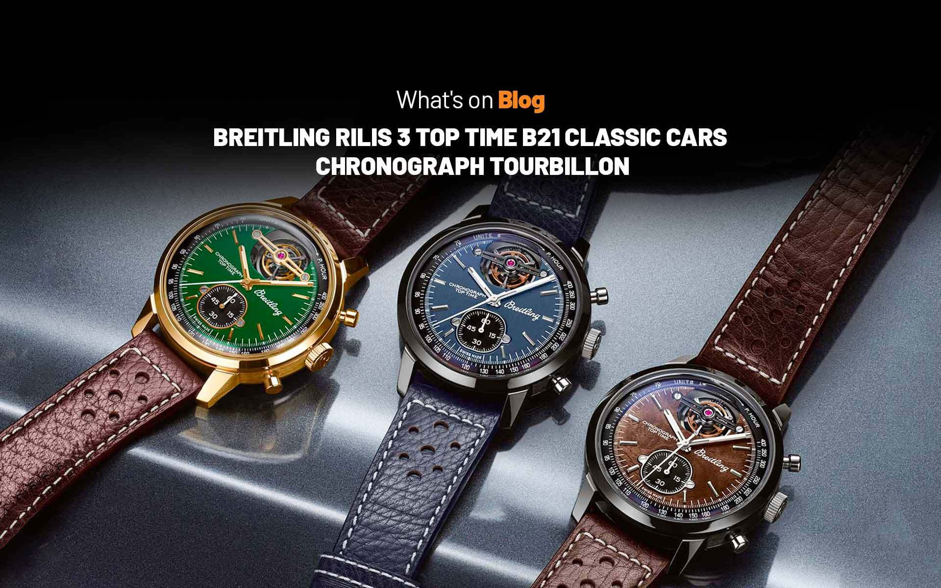 Breitling Merilis 3 Top Time B21 Classic Cars Chronograph Tourbillon ...