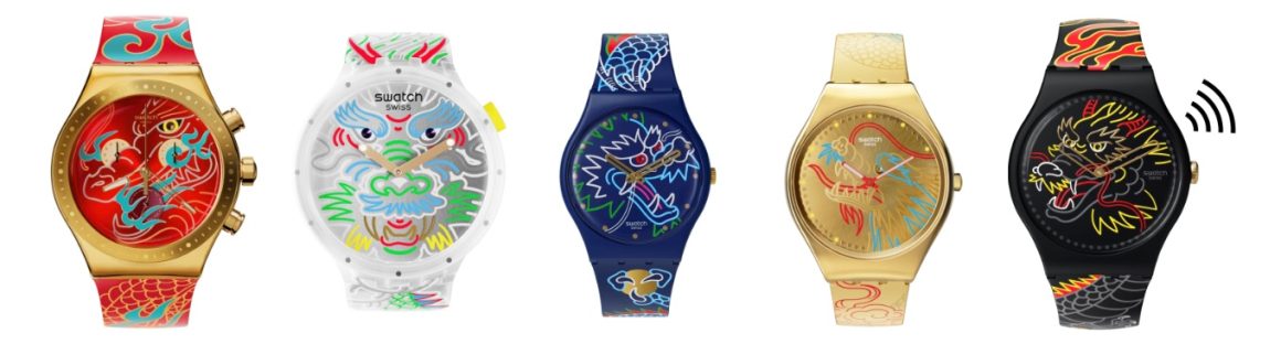 5 Model Swatch Dragon Collection Meriahkan Imlek 2024, Warnanya ...
