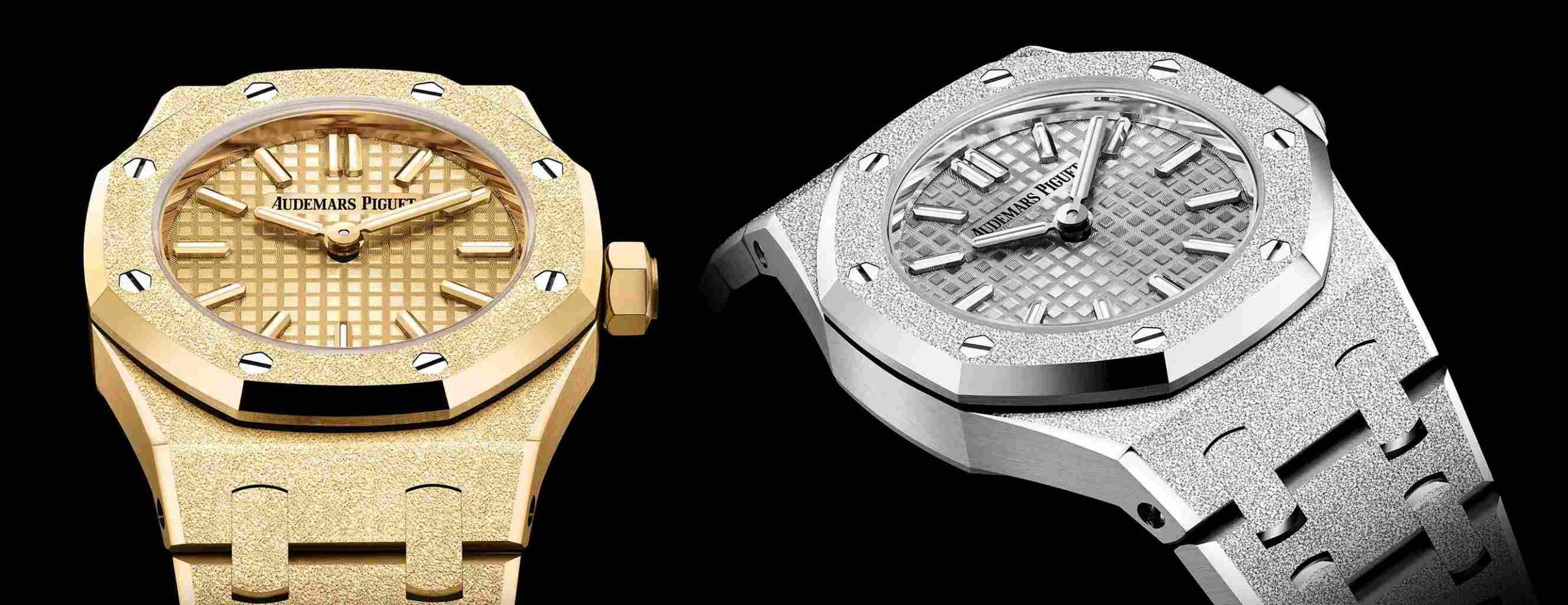 Audemars Piguet Rilis Royal Oak Mini Frosted Gold Quartz dan Frosted ...
