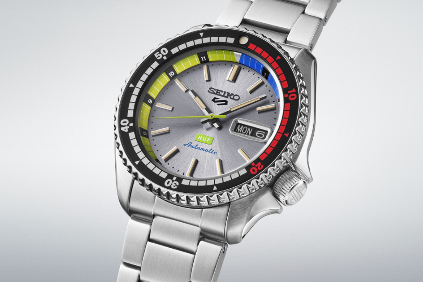Kolaborasi Terbaru Seiko 5 Sports X HUF SRPL33K1 Limited Edition - Blog ...