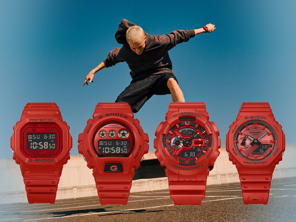 G-Shock Rilis Iconic Red Series dalam Empat Model - Blog Jamtangan.com
